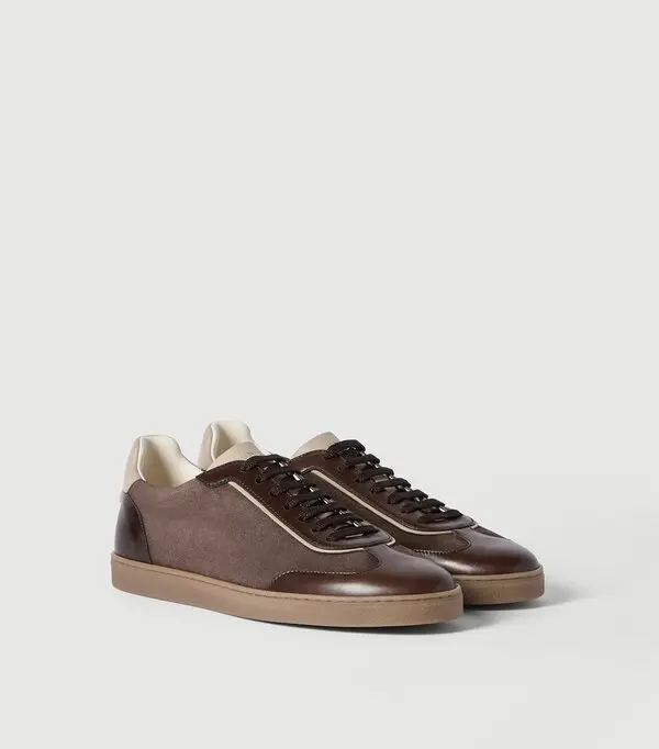 Brunello Cucinelli Suede-leather Sneakers