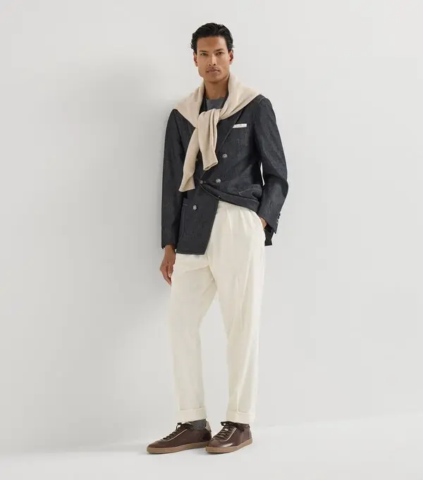 Brunello Cucinelli Suede-leather Sneakers