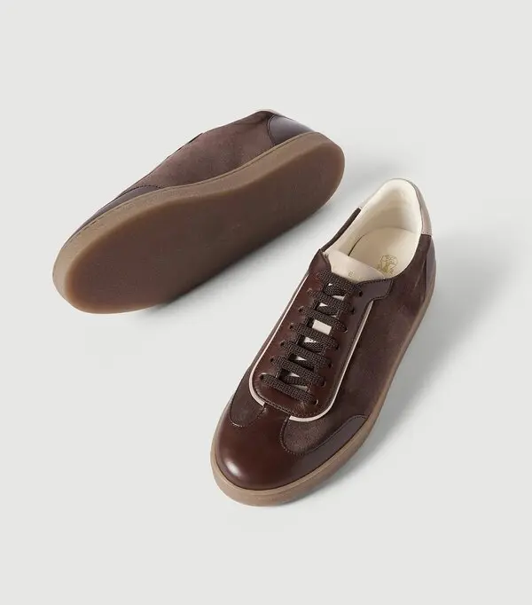 Brunello Cucinelli Suede-leather Sneakers