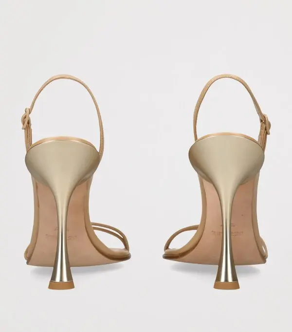 BETZÁBE Leather Bianca Slingback Sandals 100