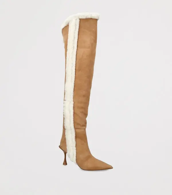 BETZÁBE Suede Bree Over-the-knee Boots 80