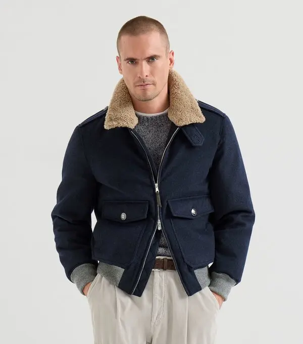 Brunello Cucinelli Cashmere Bomber Jacket