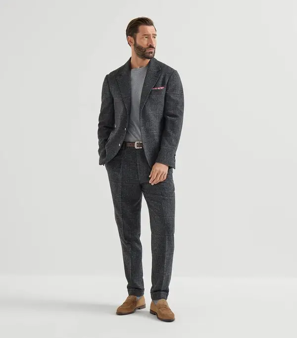 Brunello Cucinelli Suede Penny Loafers
