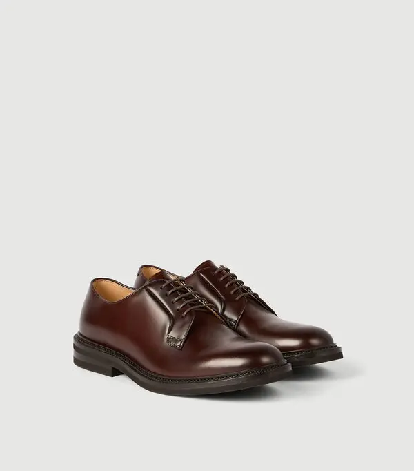 Brunello Cucinelli Leather Derby Shoes