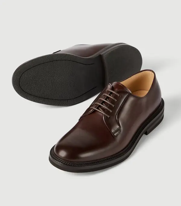 Brunello Cucinelli Leather Derby Shoes