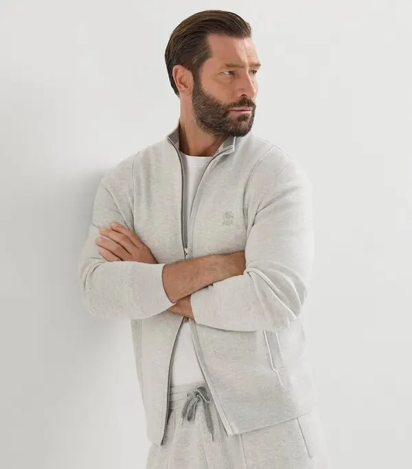 Brunello Cucinelli Cashmere-blend Zip-up Cardigan