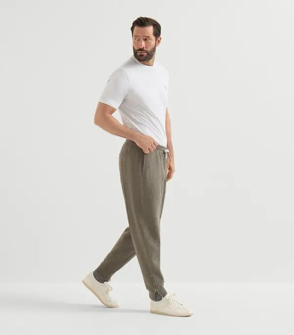 Brunello Cucinelli Cashmere-blend Double-knit Sweatpants