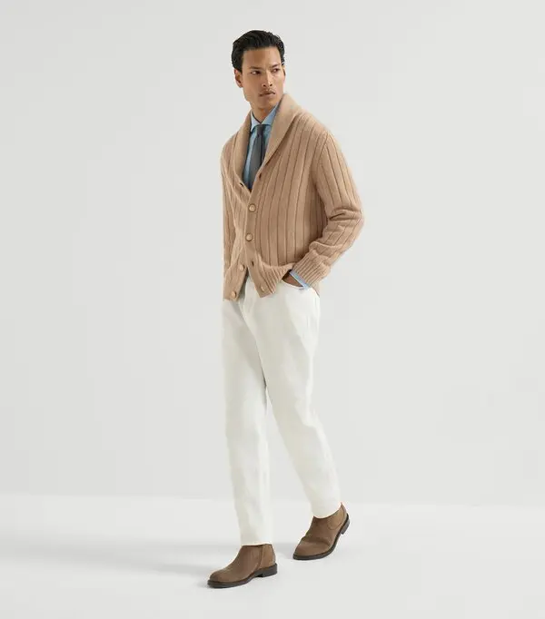 Brunello Cucinelli Cashmere Ribbed Cardigan