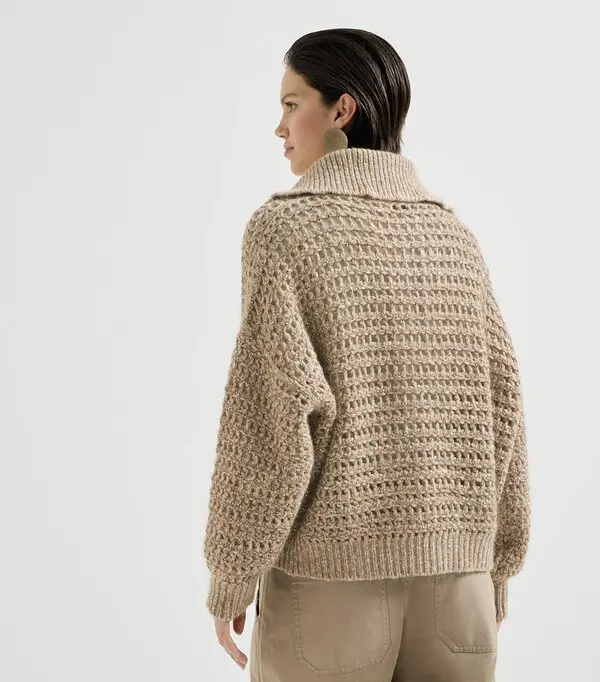 Brunello Cucinelli Wool-cashmere-blend Embellished Cardigan
