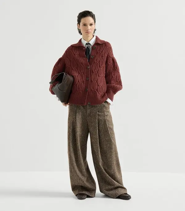 Brunello Cucinelli Cashmere Cable-knit Heritage Cardigan