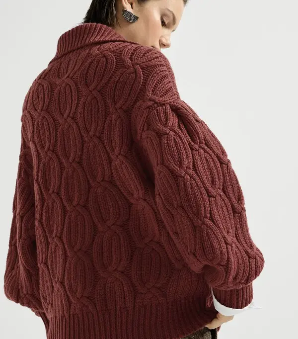 Brunello Cucinelli Cashmere Cable-knit Heritage Cardigan