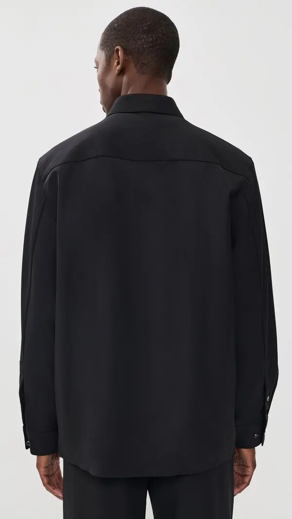 Helmut Lang Tailored Gabardine Shirt Jacket