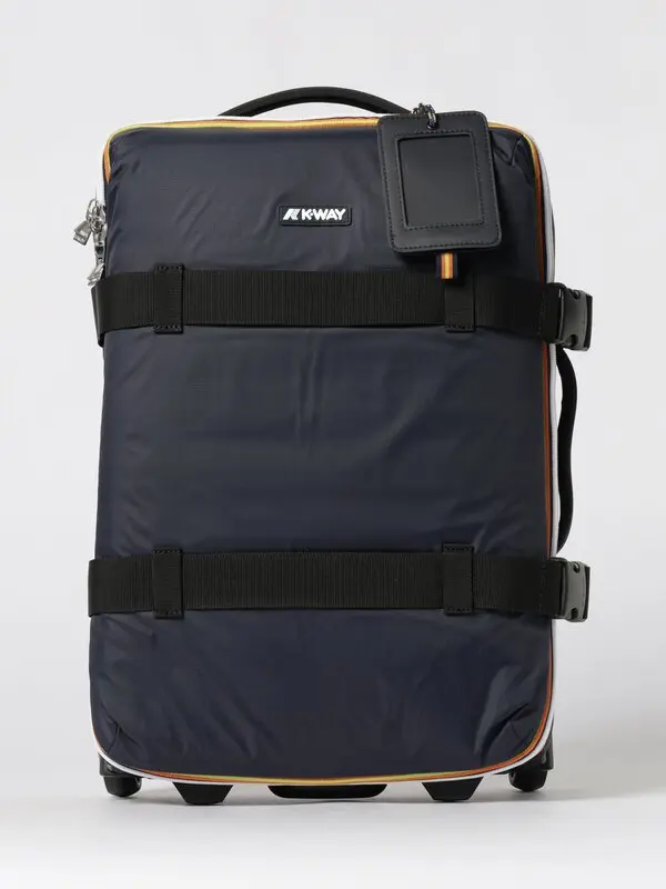 K-WAY Blossac S Recycled Ripstop Nylon Trolley Suitcase - Blue