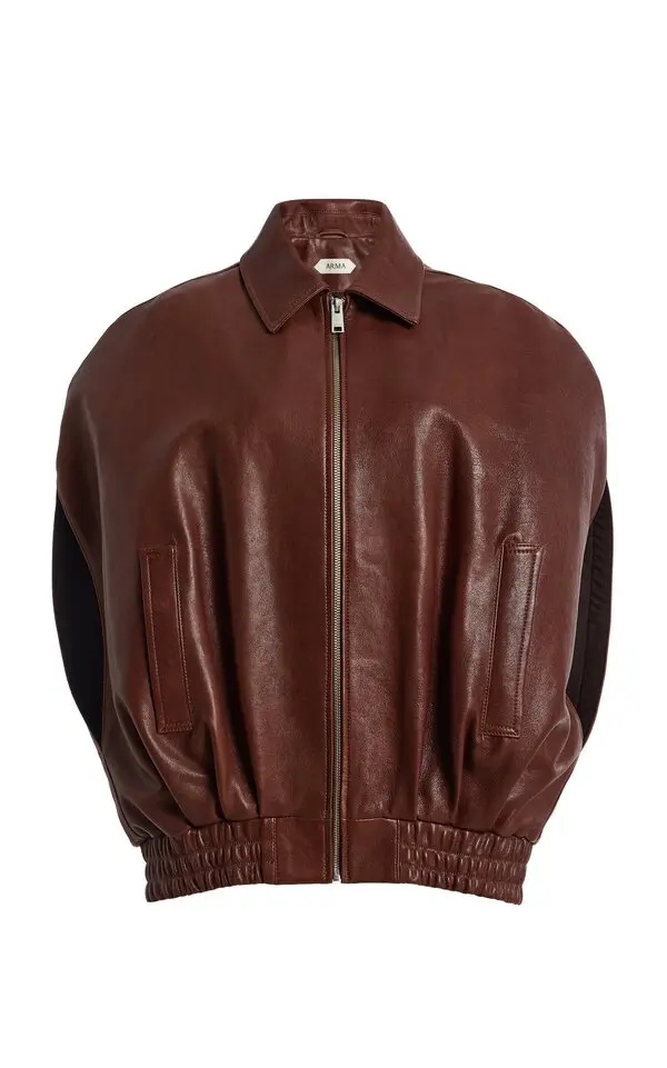 ARMA Bina Vegetal Leather Jacket - Brown