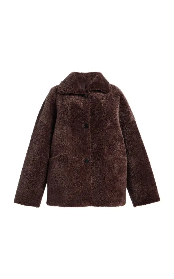 ARMA Isabella Merinillo Alba Shearling Jacket - Brown