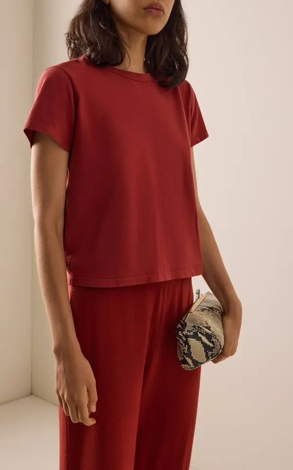 LESET The Margo Cotton T-shirt - Red
