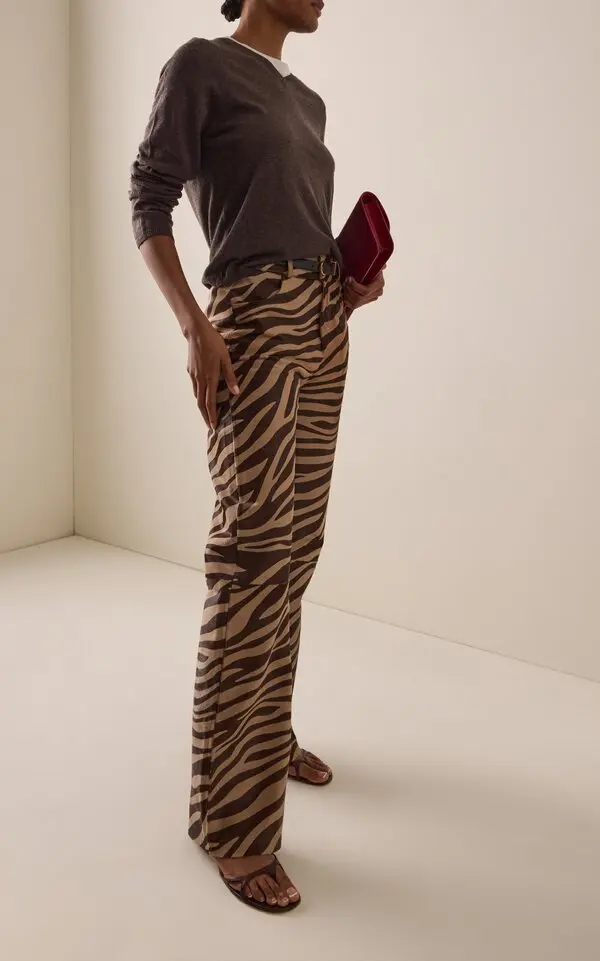 ARMA Uma Cavallino Zebra Pony Hair Pants