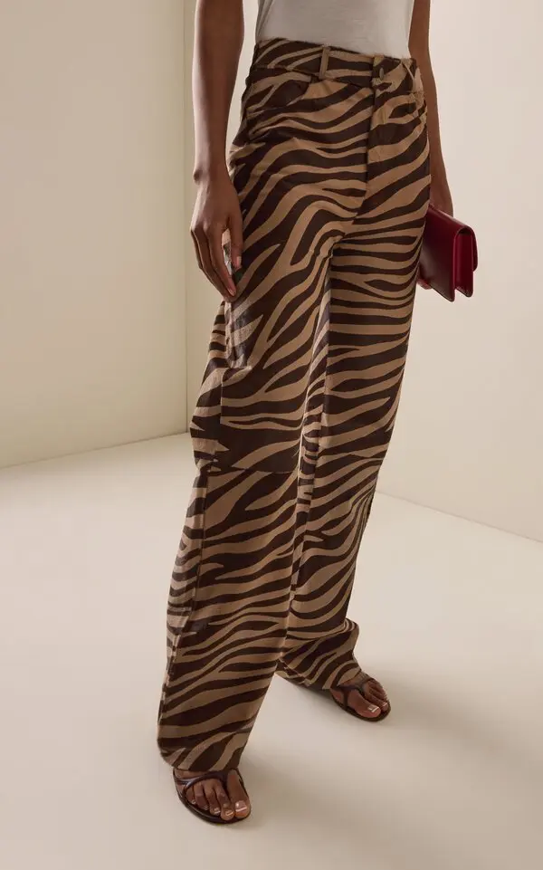 ARMA Uma Cavallino Zebra Pony Hair Pants