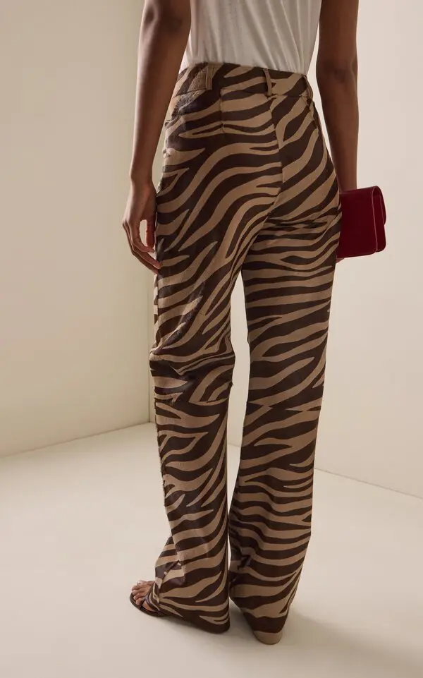 ARMA Uma Cavallino Zebra Pony Hair Pants