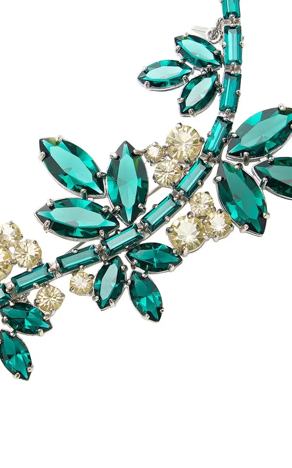 Prada Crystal Flowers Brooch