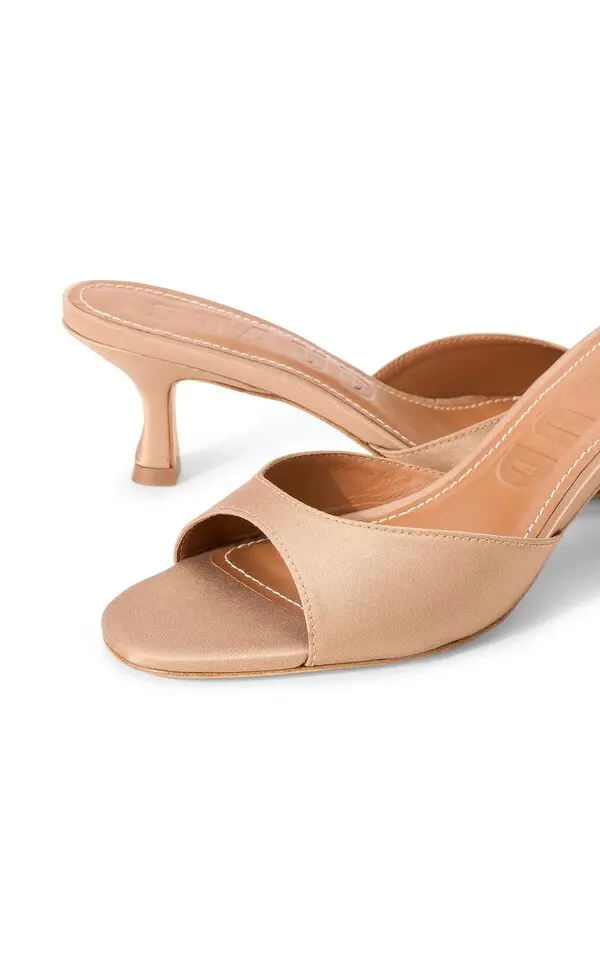 Staud Brigitte Satin Mules