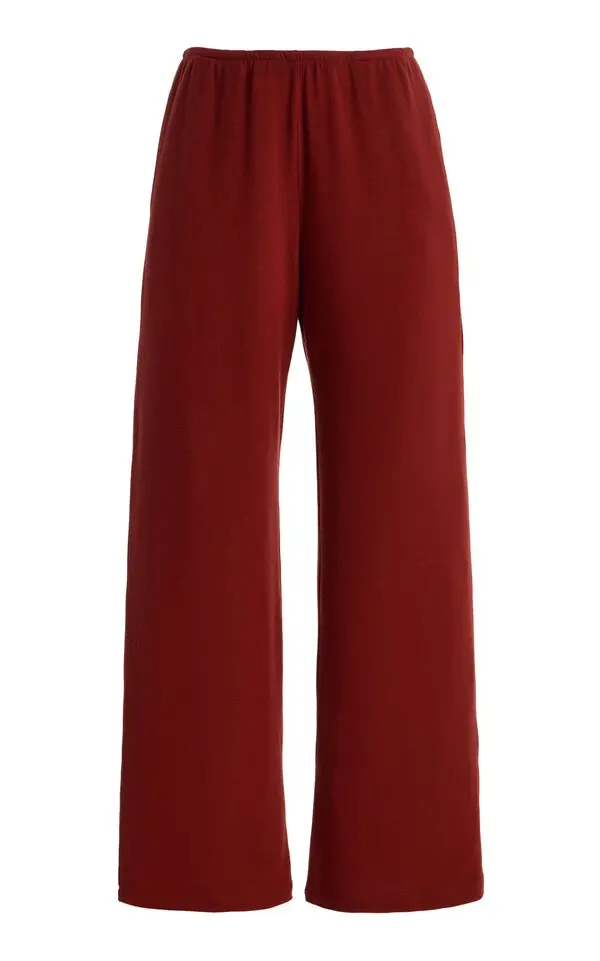 LESET Lauren Jersey Pocket Pants - Red