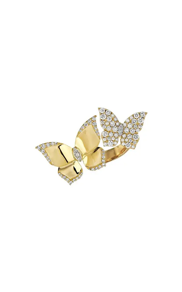 Piranesi Oro Butterfly Double Ring
