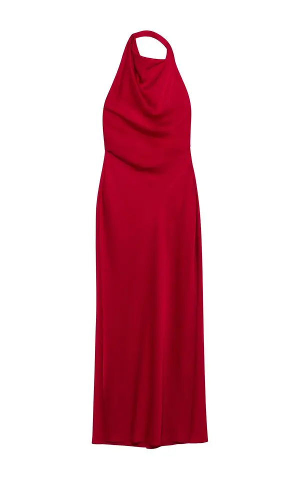 Simkhai Reannon Draped Satin Gown