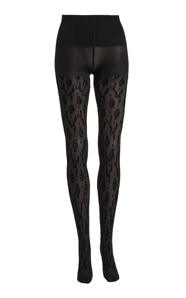 Swedish Stockings Magnolia Flocked Tights