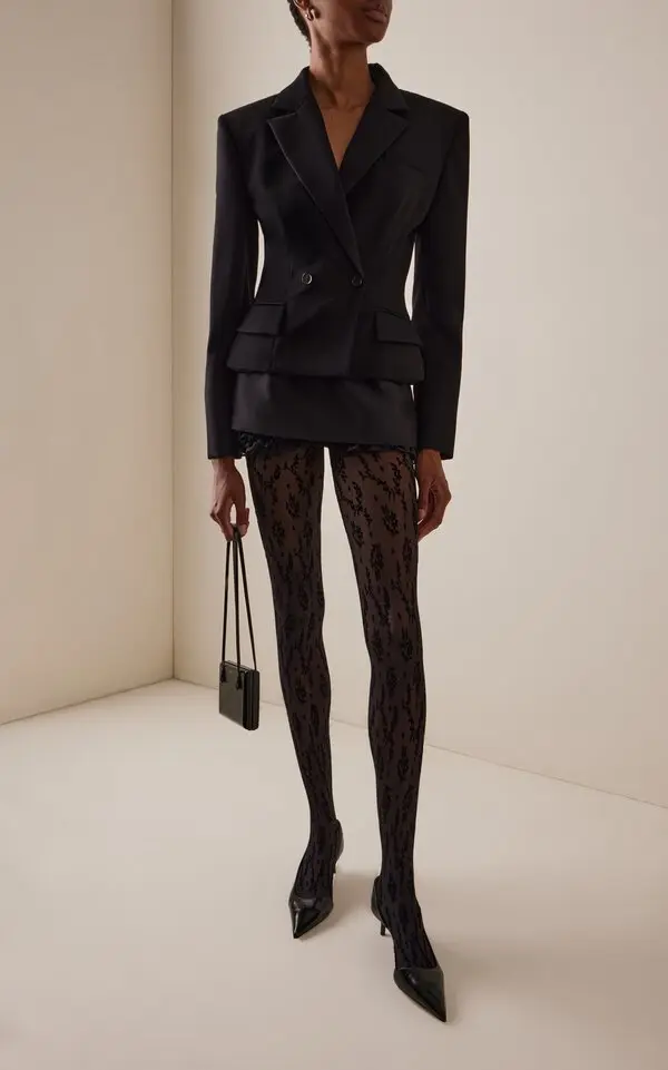 Swedish Stockings Magnolia Flocked Tights