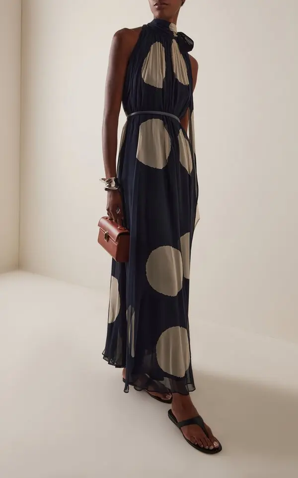 Max Mara Silk Georgette Dress