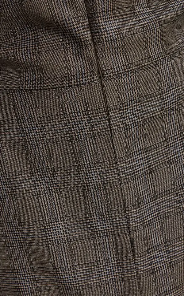 THE LATEST Esmeralda Plaid Wool Maxi Dress