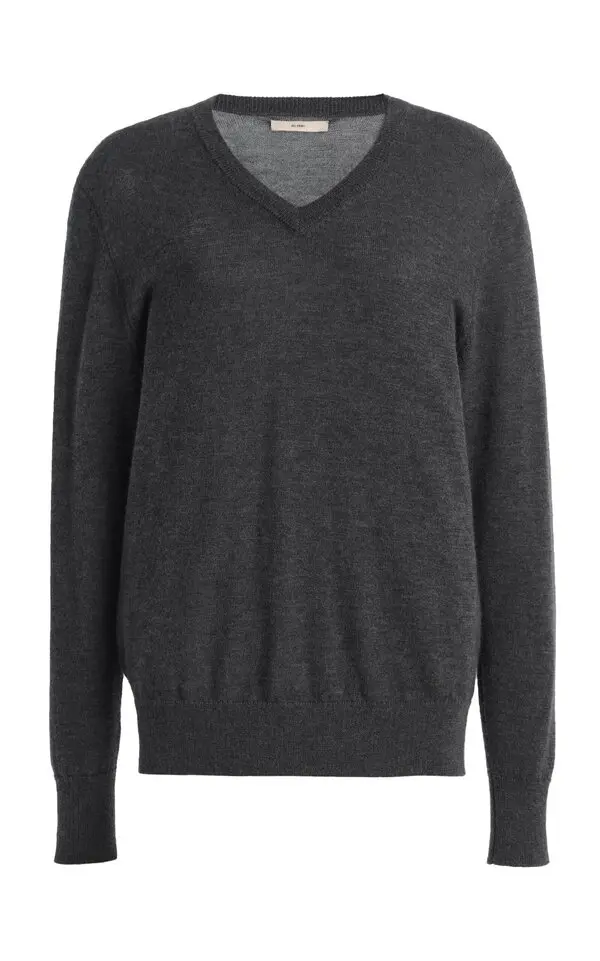 DL1961 X Olympia Of Greece Exclusive V-neck Cashmere Sweater - Grey