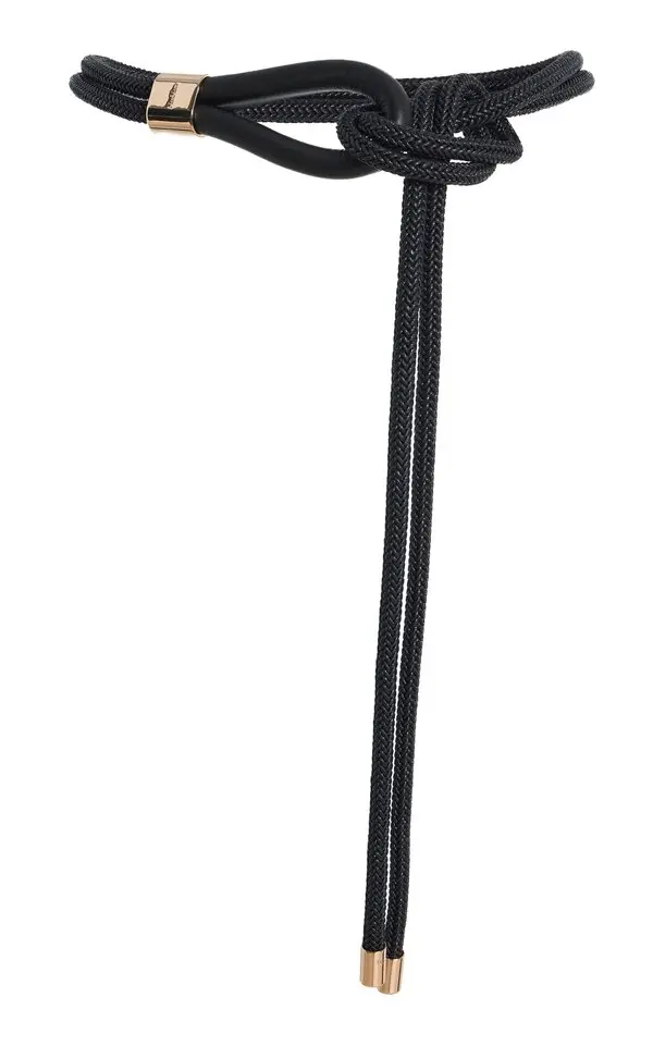 Max Mara Waxed Cotton Tubular Belt