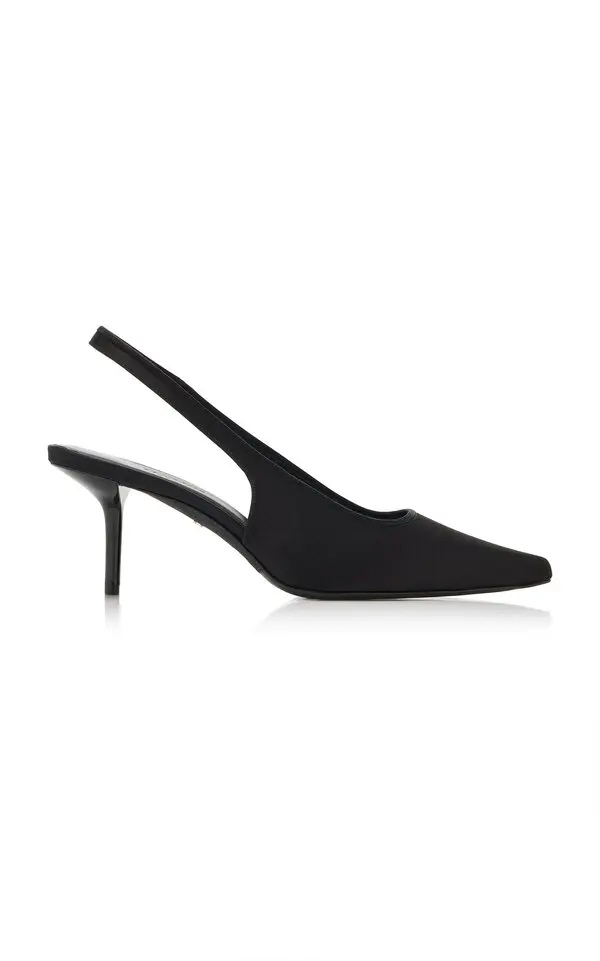 Max Mara Satin Slingbacks