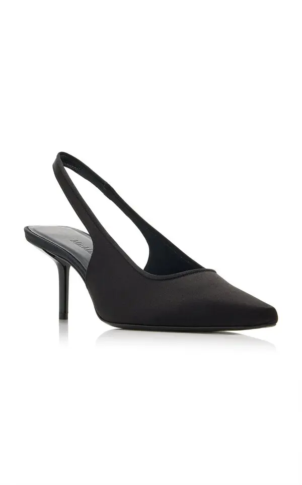 Max Mara Satin Slingbacks