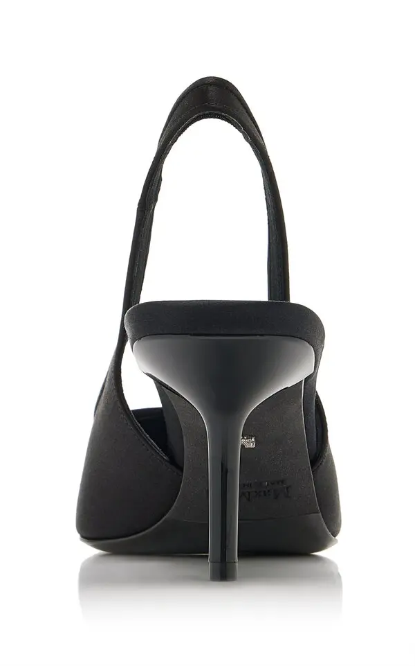 Max Mara Satin Slingbacks