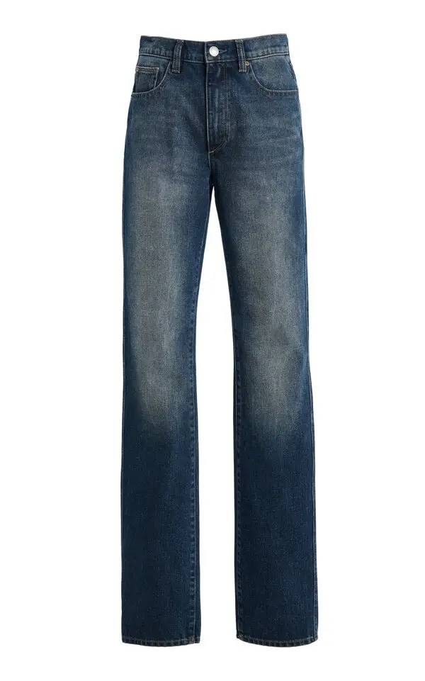 DL1961 X Olympia Of Greece Exclusive Cate Classic Straight Highluxe™ Jeans - Blue