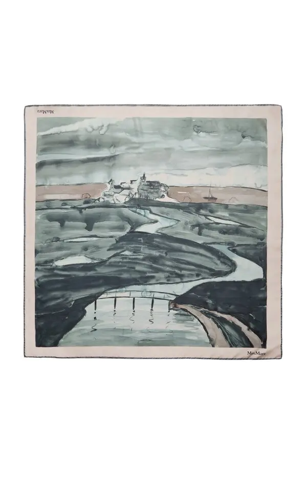 Max Mara Silk Scarf - Neutral