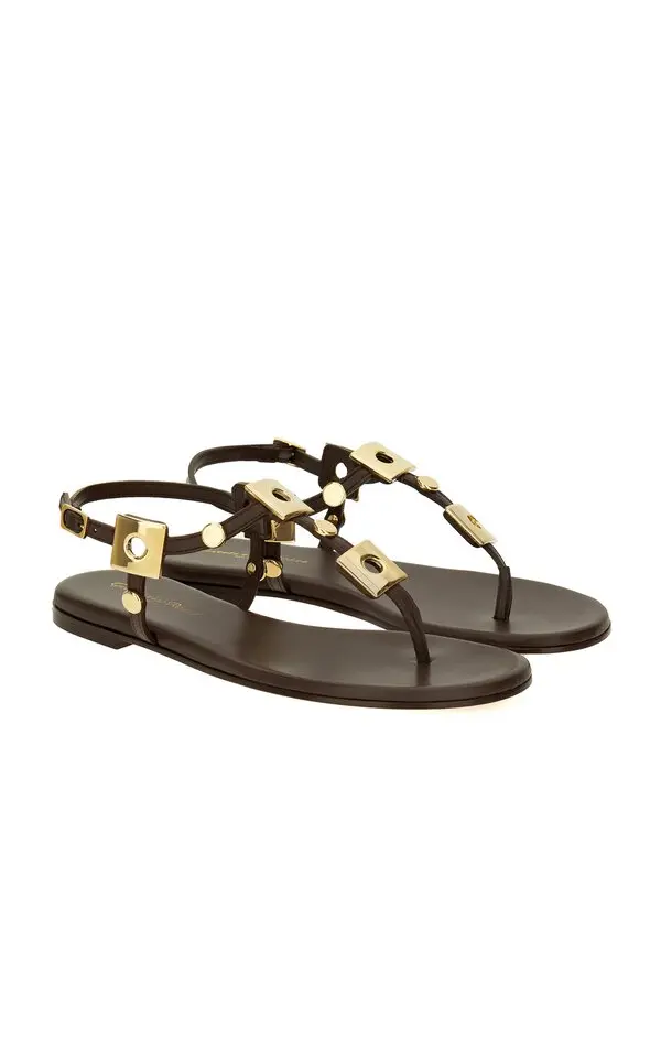 GIANVITO ROSSI Jupiter Leather Sandals