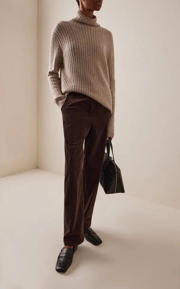 Lafayette 148 New York Kent Cotton Corduroy Barrel Leg Pants