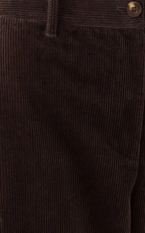 Lafayette 148 New York Kent Cotton Corduroy Barrel Leg Pants