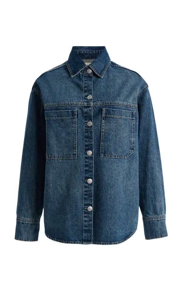 DL1961 X Olympia Of Greece Exclusive Addison Denim Overshirt - Blue