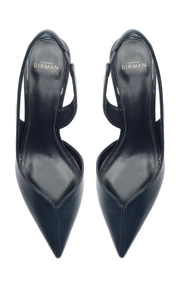 ALEXANDRE BIRMAN Alina Leather Slingback Pumps