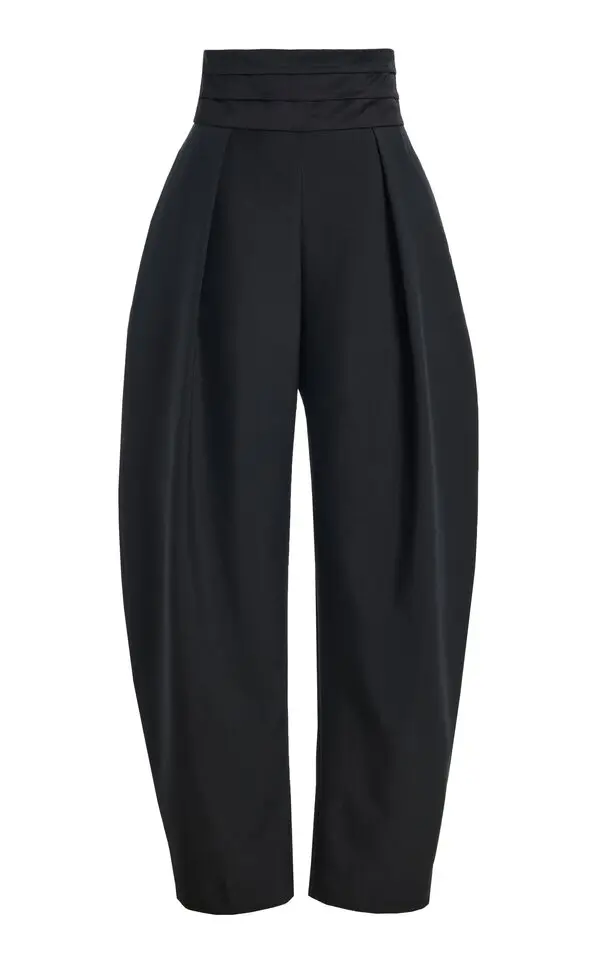 RÓHE Puck Wool-blend Barrel-leg Pants
