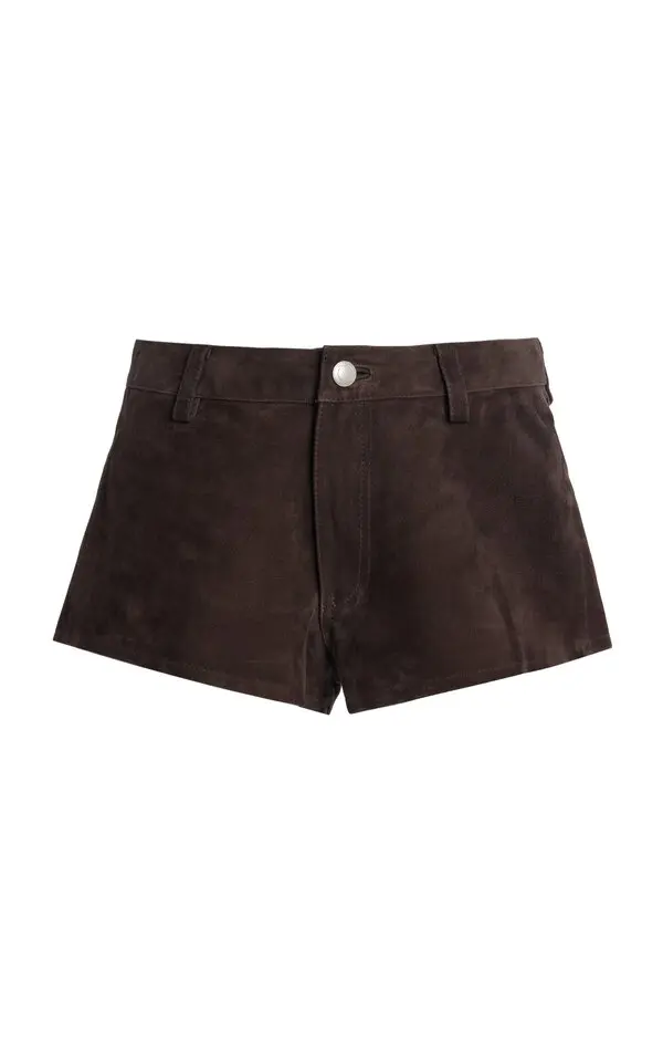 DL1961 X Olympia Of Greece Exclusive Abby Suede Short - Brown