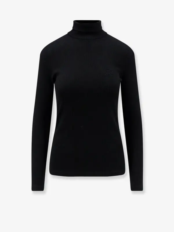 Max Mara Virgin Wool Turtleneck - Multicolor