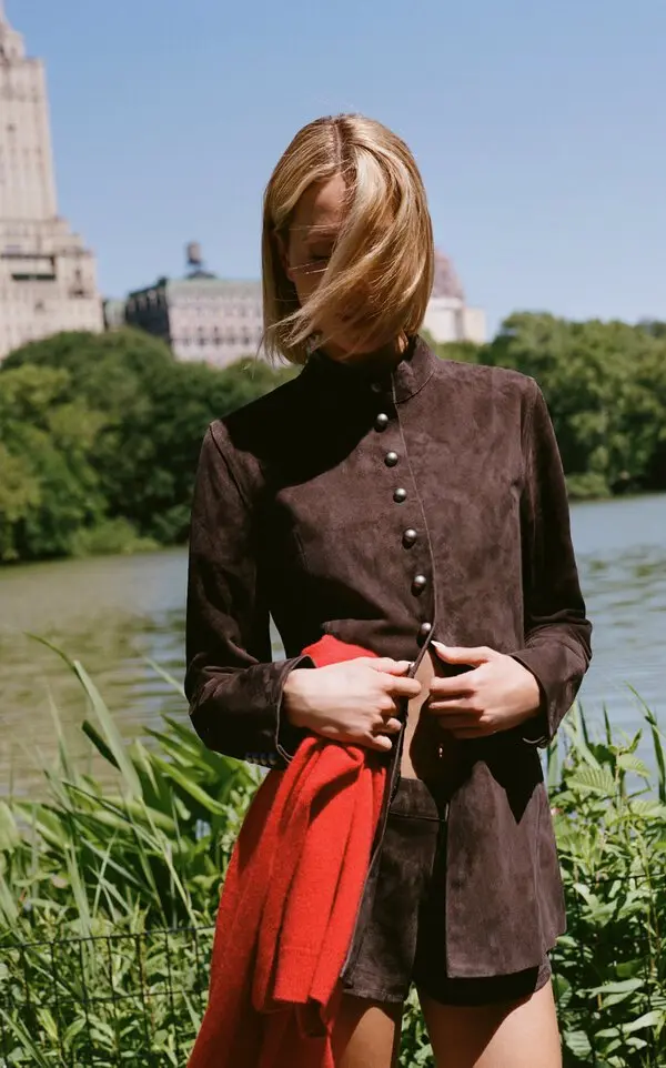 DL1961 X Olympia Of Greece Exclusive Maria Suede Jacket
