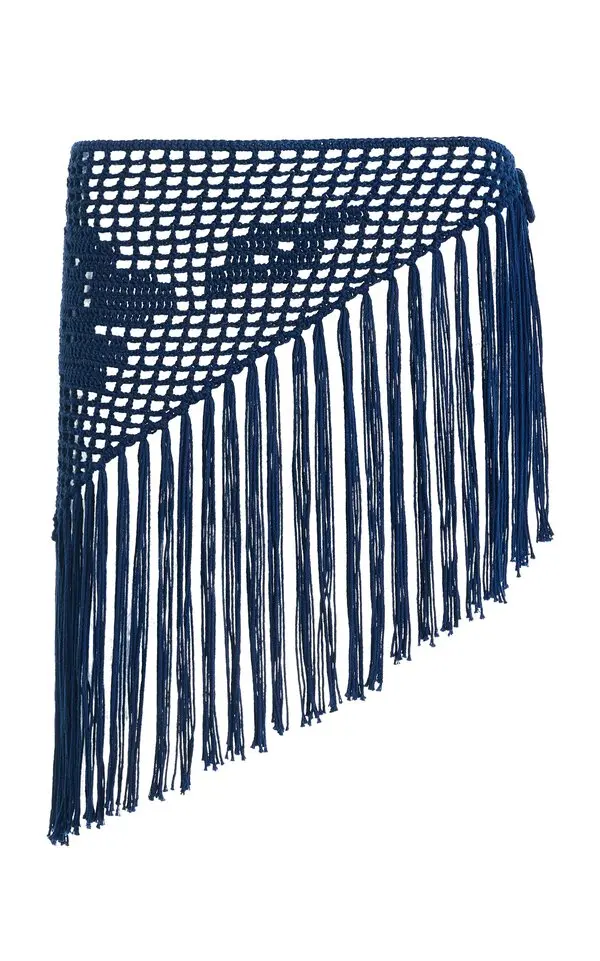 SLOAN The Scarf Crochet Belt - Navy