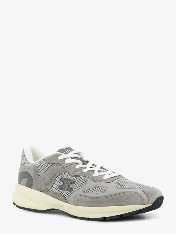 Celine Runner Mesh And Suede Sneakers With Side Logo - Multicolor